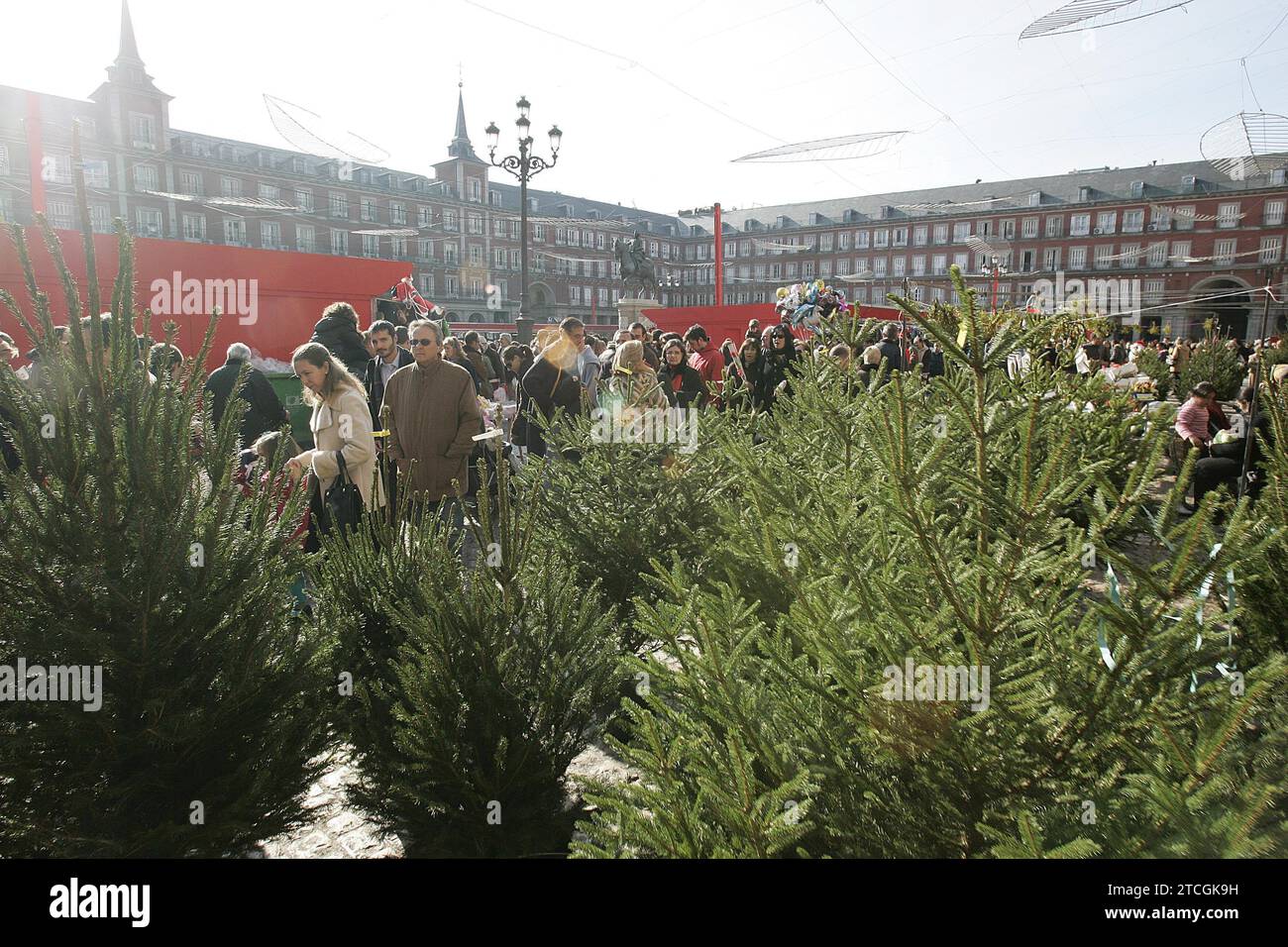 Madrid, 12/02/2007. Thousands of Madrid residents in the center of the ...