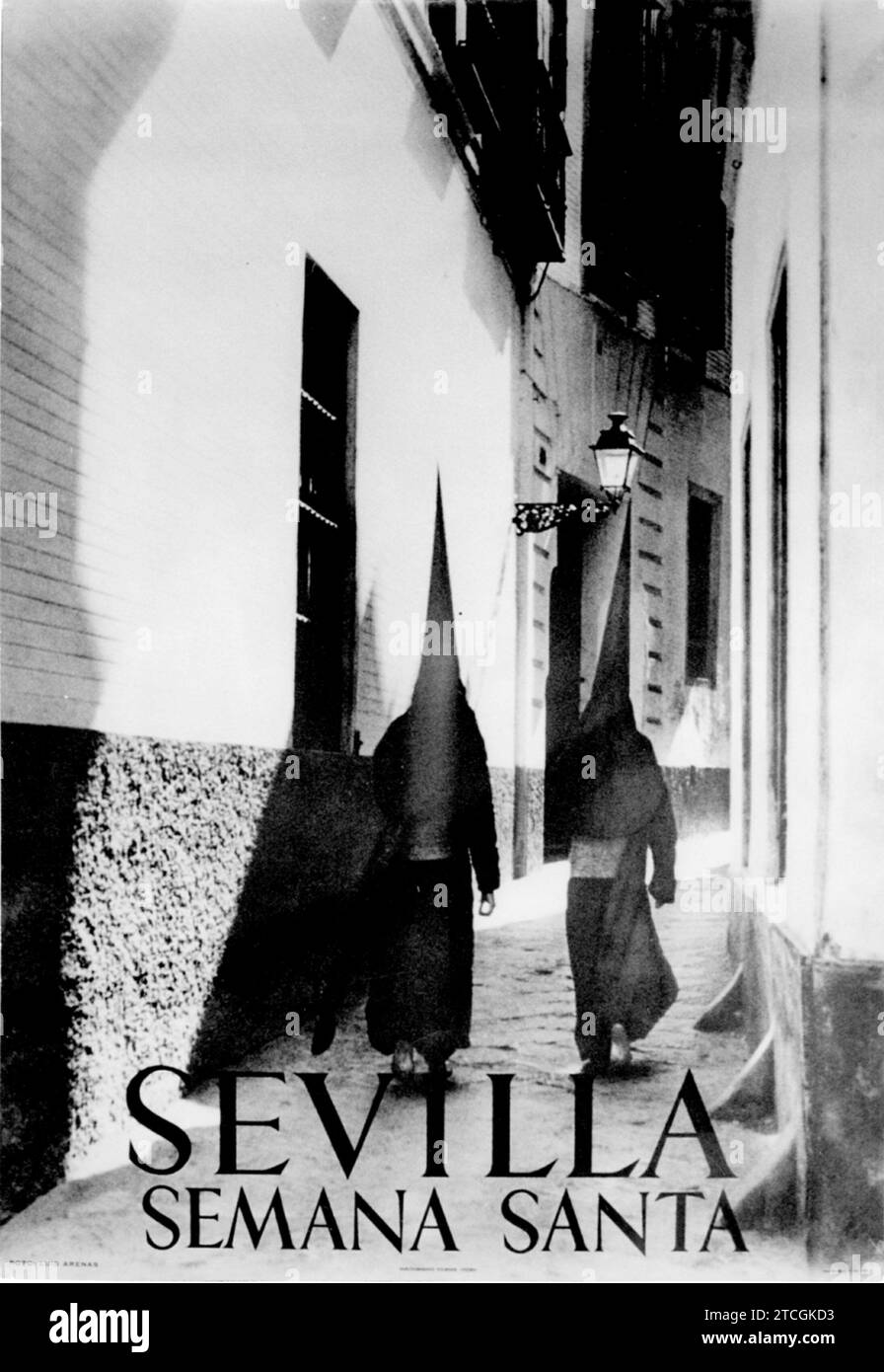 Holy week sevilla Black and White Stock Photos & Images - Alamy