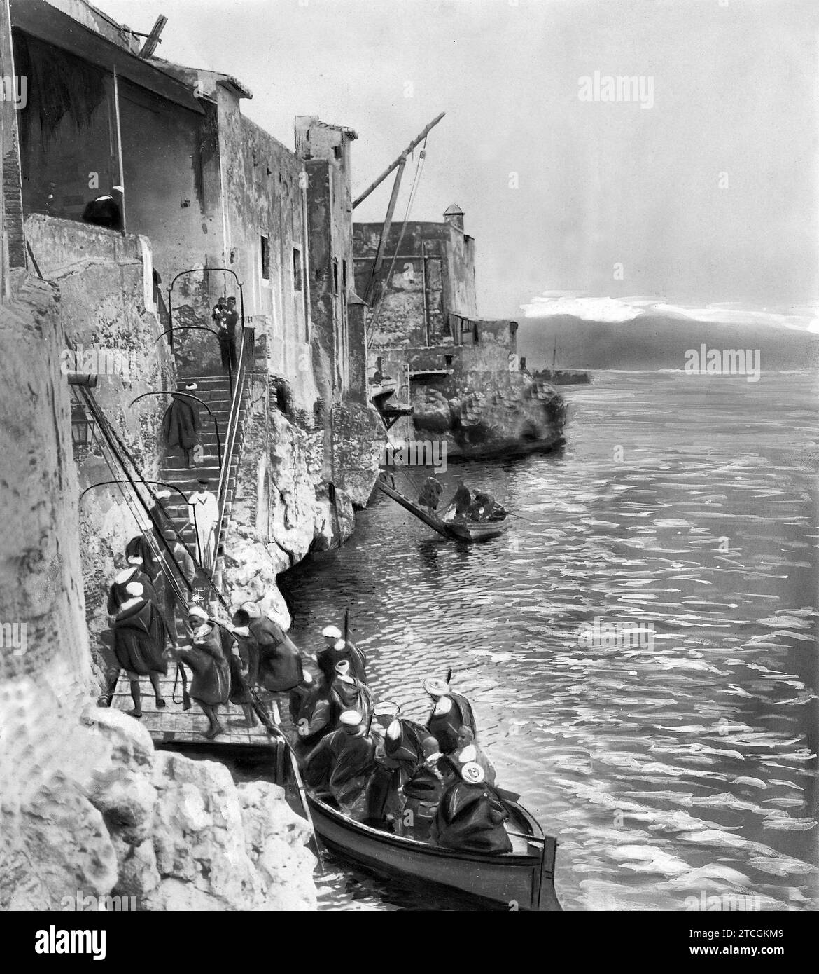 12/31/1921. Morocco. The island of Al Hoceima. Appearance of the ...