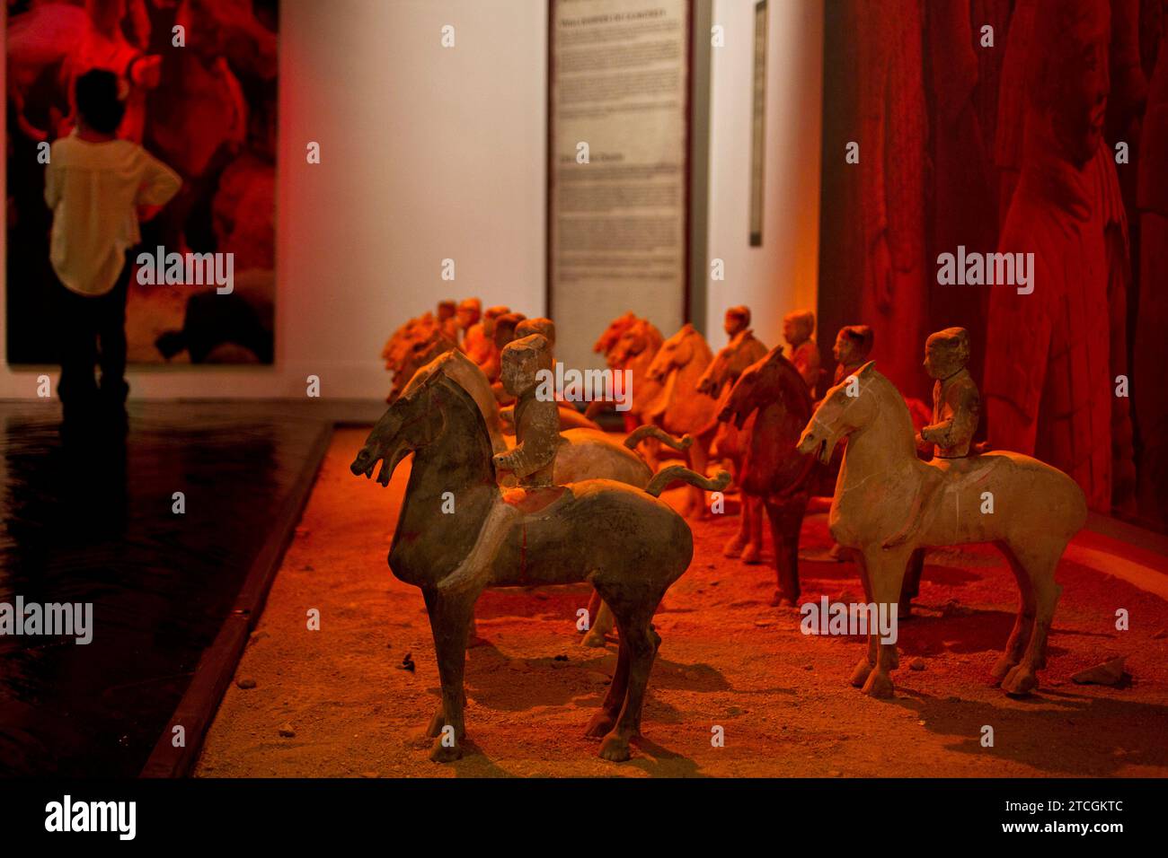 Madrid, 11/12/2013. Inauguration of the Terracotta Army exhibition, Warriors of Xiam. Photo ...