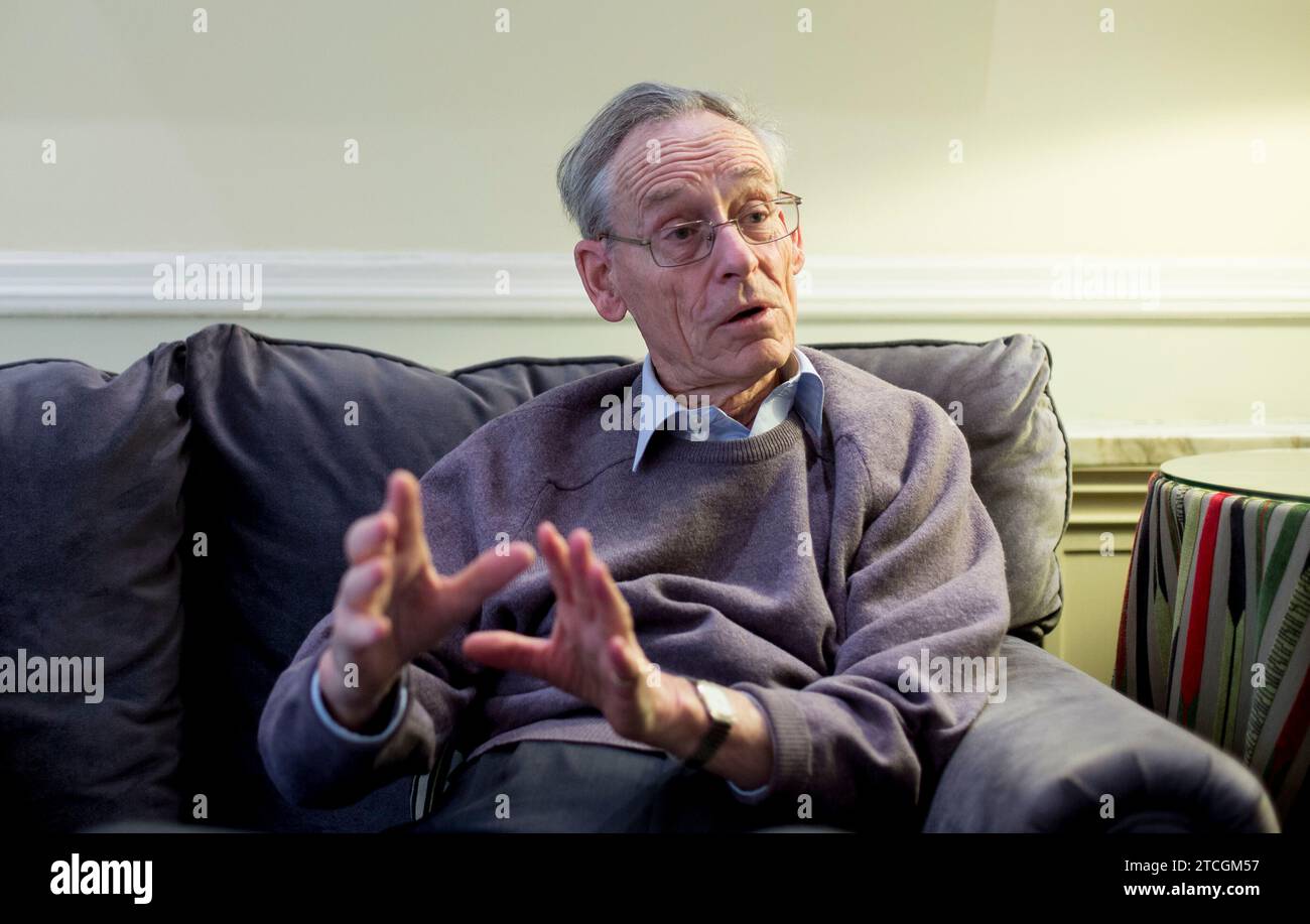 Madrid, 10/12/2013. Interview with historian John Elliot. Photo ...