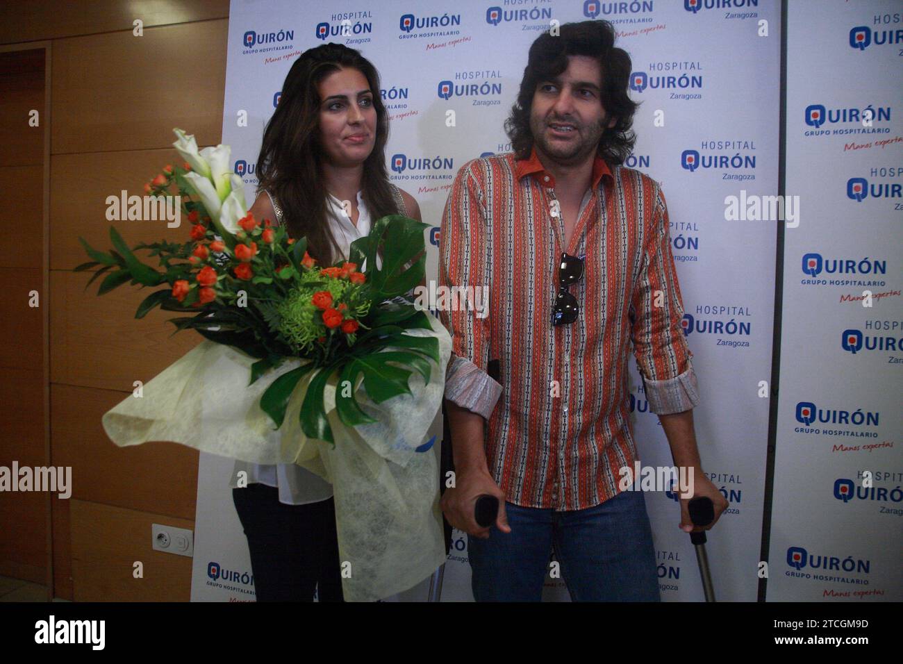 Zaragoza August 16, 2013 The bullfighter Jose Antonio Morante receives ...