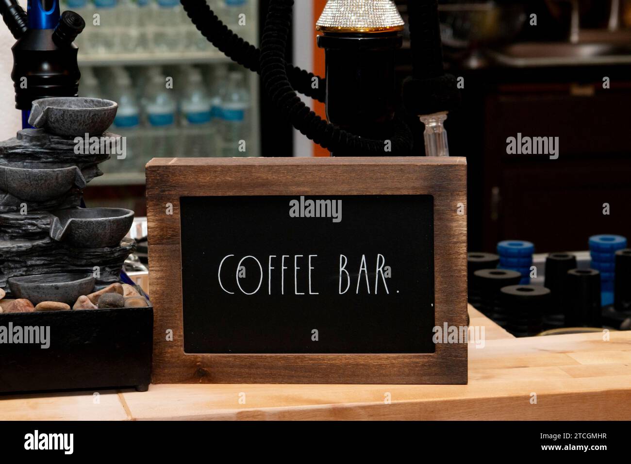 Coffee Bar Sign Stock Photo - Alamy