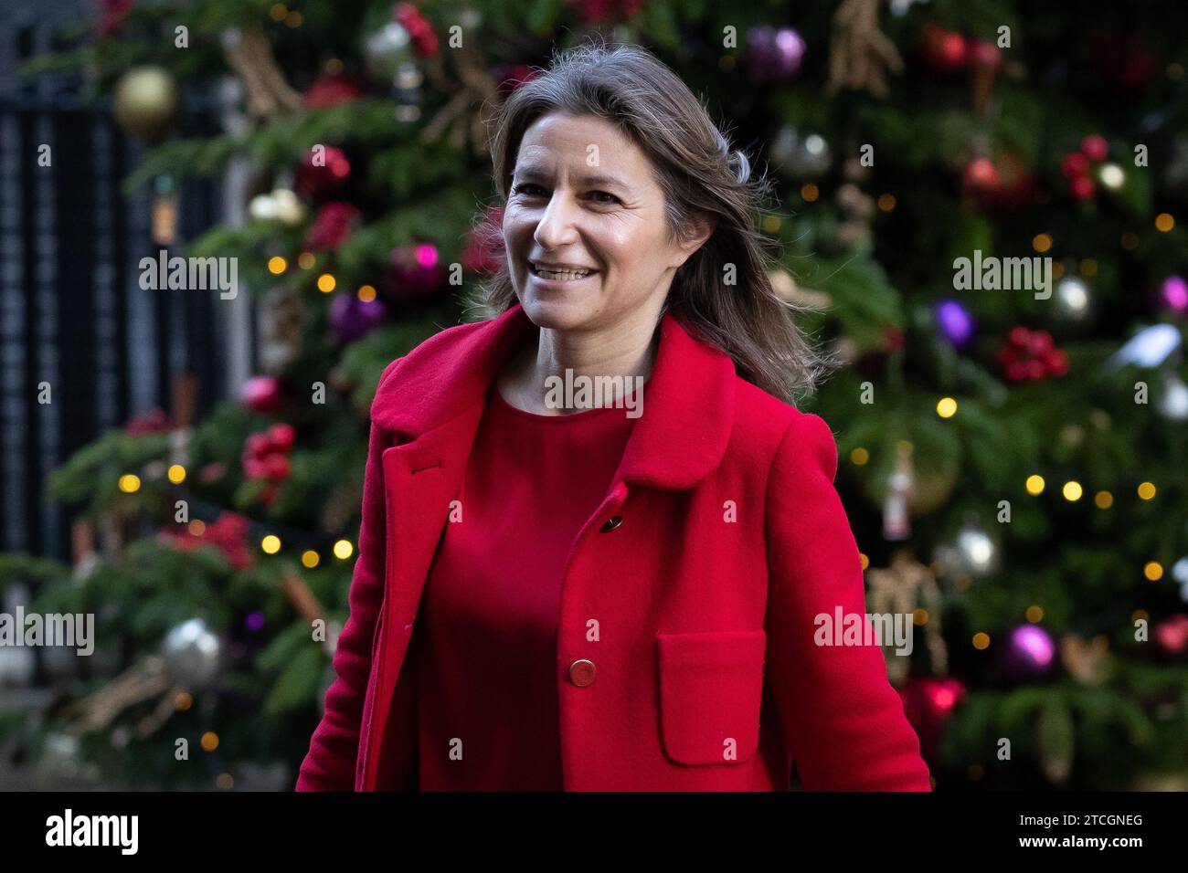 London, UK. 12th Dec, 2023. Lucy Frazer leaves 10 Downing Street after ...
