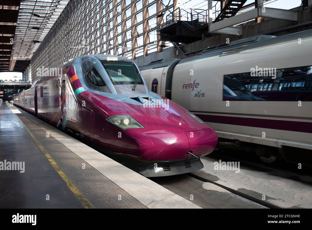 Madrid, 03/24/2021. Madrid-Zaragoza-Barcelona. Avlo, new fast and low ...