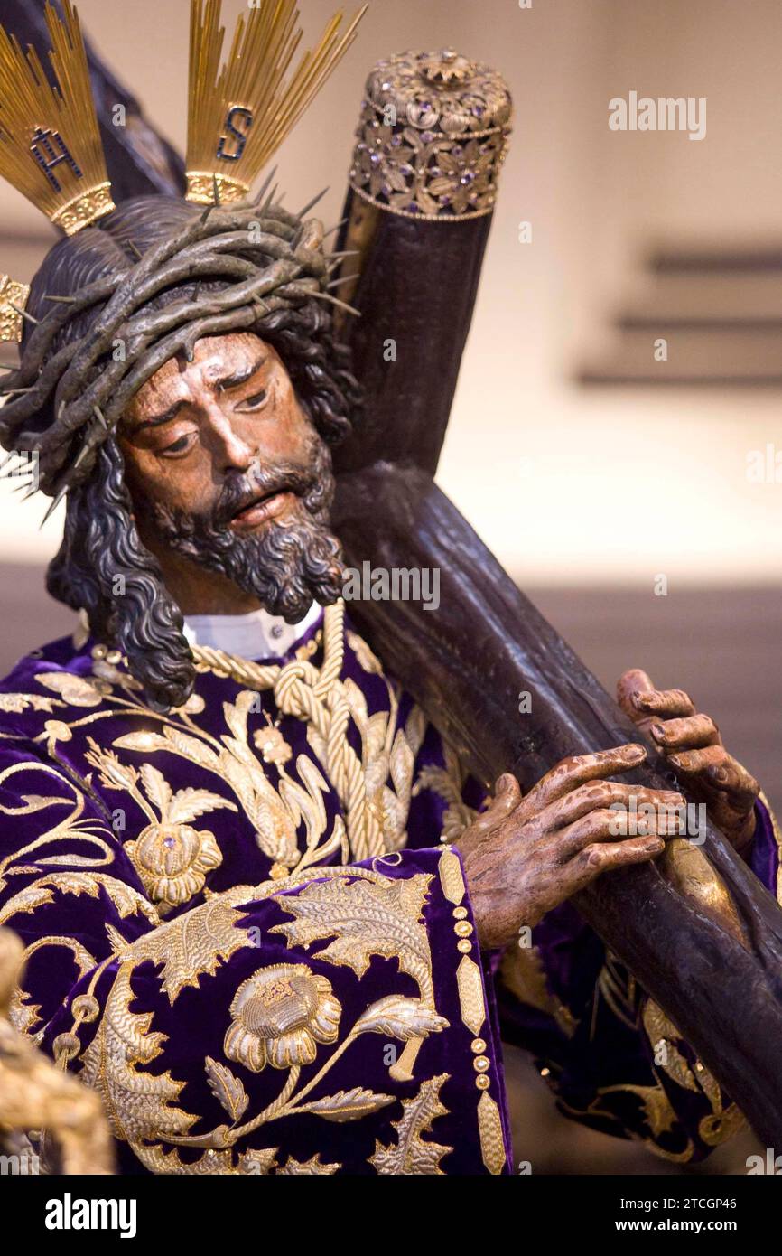 Seville, 03/19/2008. Our father Jesus of great power with the tunic of ...