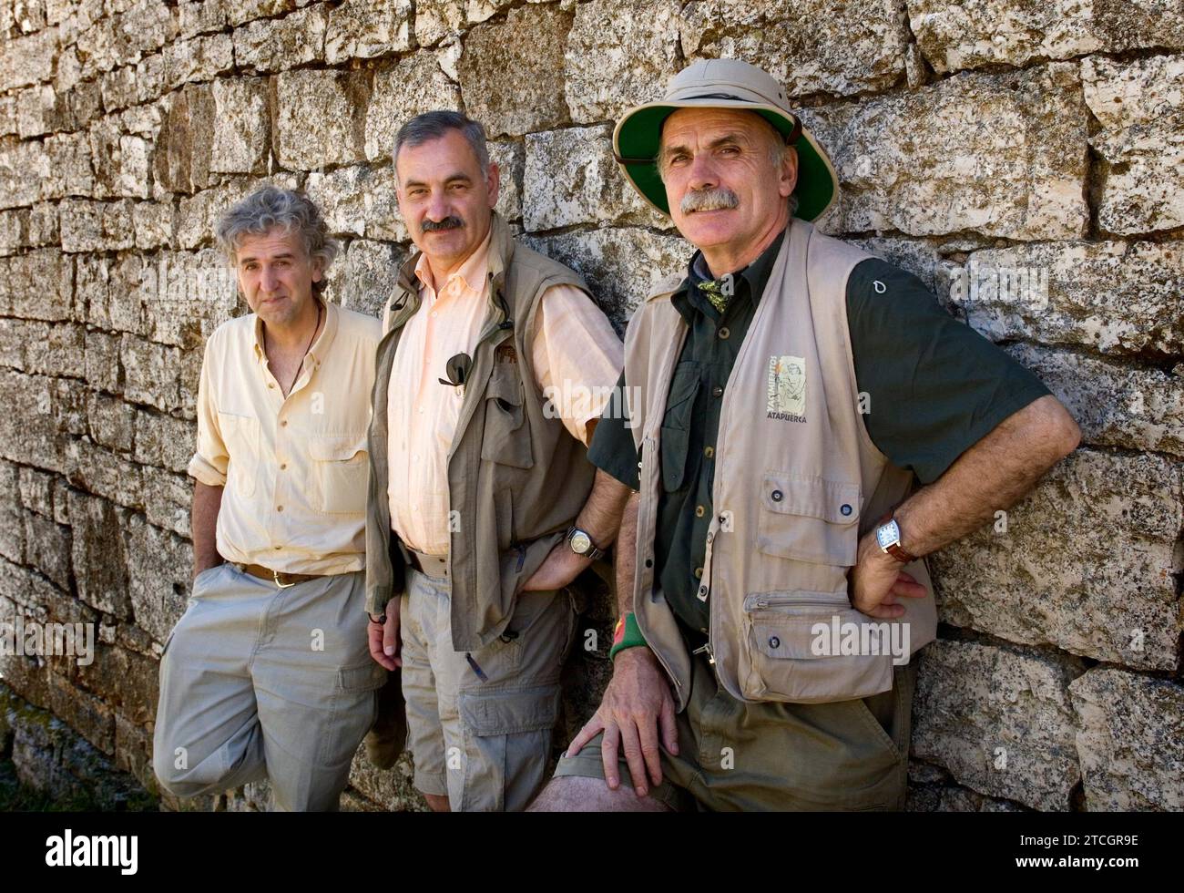 Atapuerca Sites (Burgos), 06/19/2008. In the image the three co ...