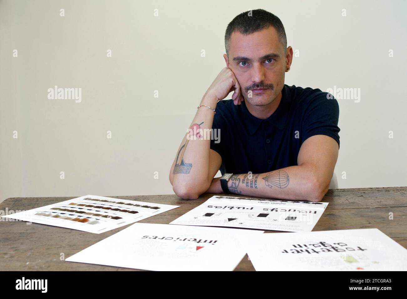 Madrid, 09/02/2013. Interview with David Delfin. Photo: Isabel Permuy ...