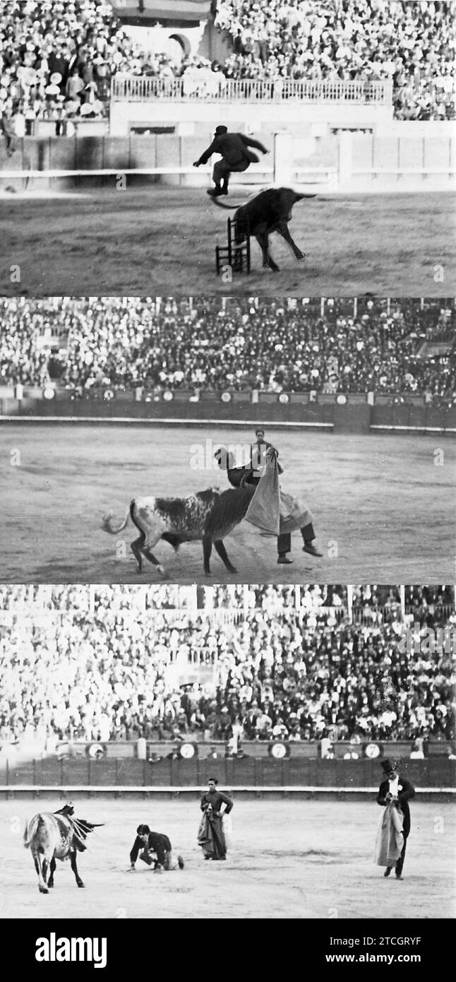 08/30/1917. From yesterday's bullfight in Madrid. Three Moments of the ...