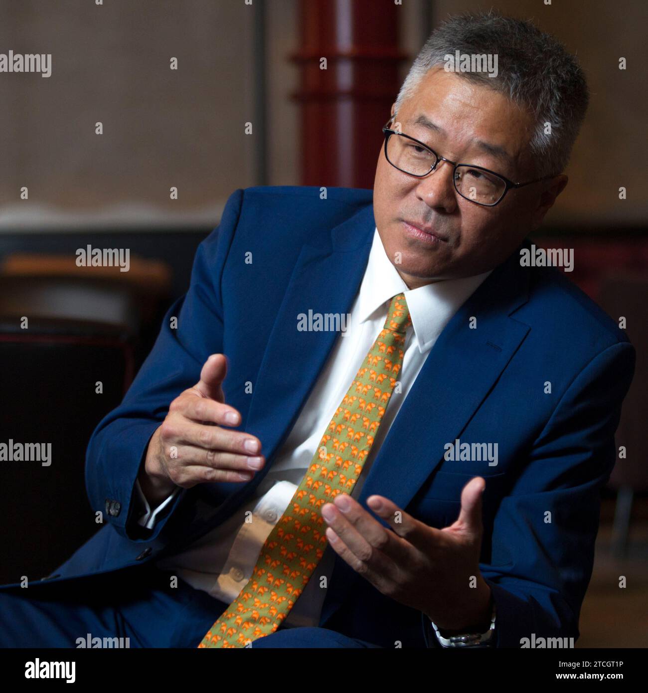 Madrid, 04/11/2016. Interview with Sitao Xu, chief economist at ...