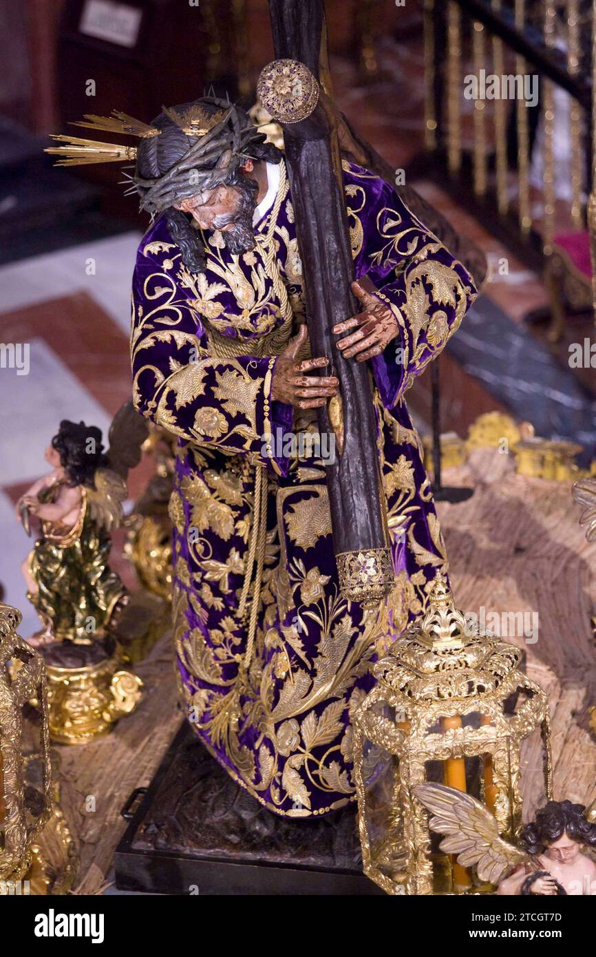 Seville, 03/19/2008. Our father Jesus of great power with the tunic of ...