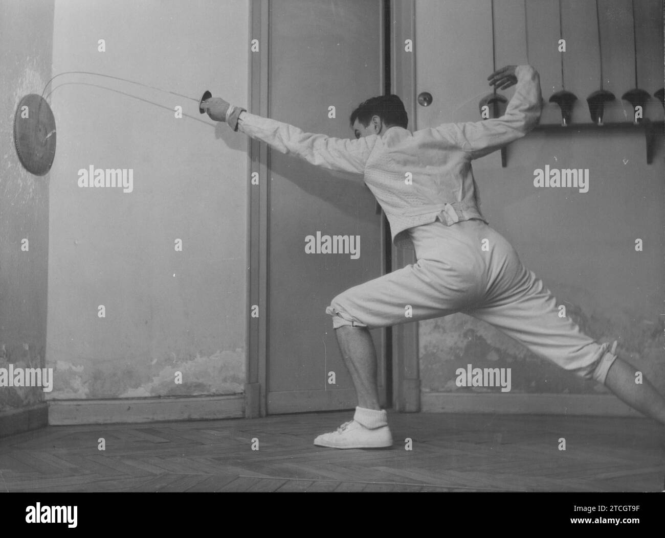 12/31/1956. Attack on the Plastron. The shooter Exercises Aim, Plunging ...