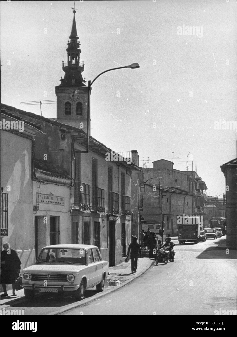 Church tower spain Black and White Stock Photos & Images - Alamy