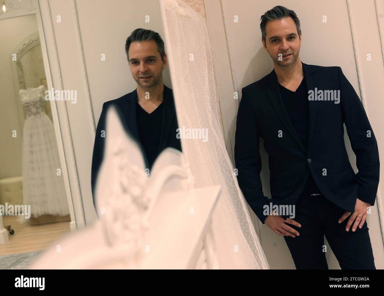 Madrid, 03/31/2016. Interview with Pronovias designer Herve Moreau ...