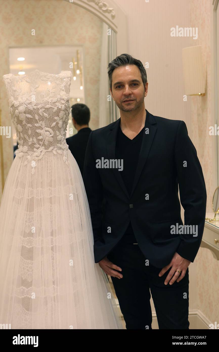 Madrid, 03/31/2016. Interview with Pronovias designer Herve Moreau ...