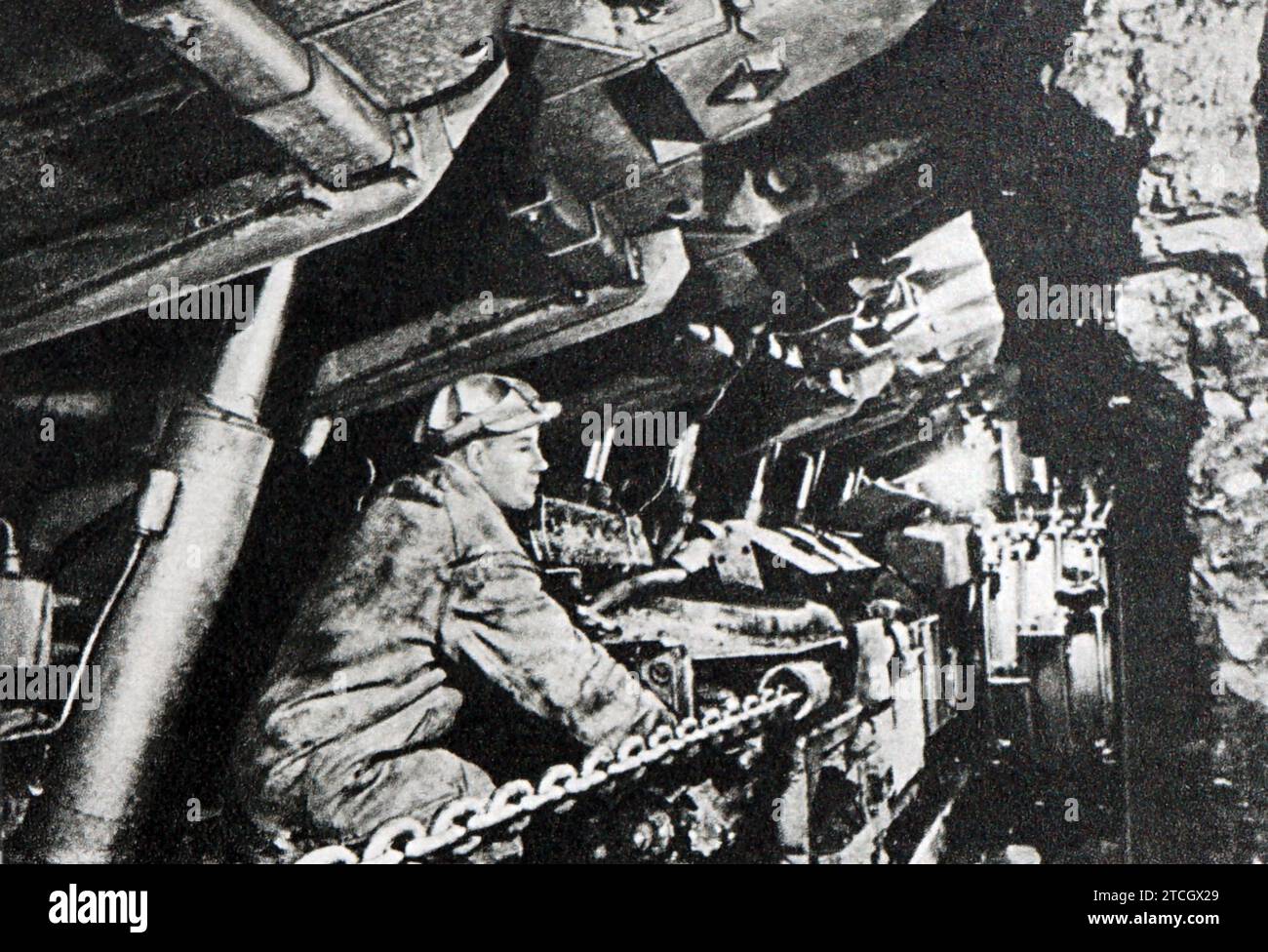 Soviet Russian miners from the mines of Kuzbas. 1965 Stock Photo - Alamy