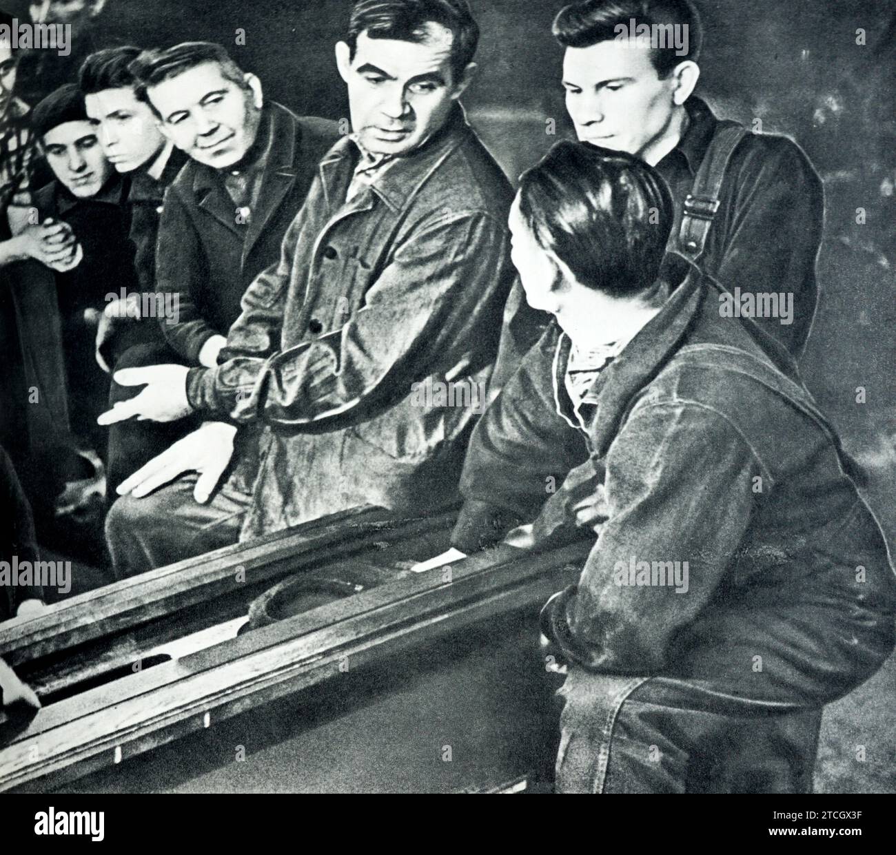 Soviet Russian factory workers. 1965 Stock Photo - Alamy