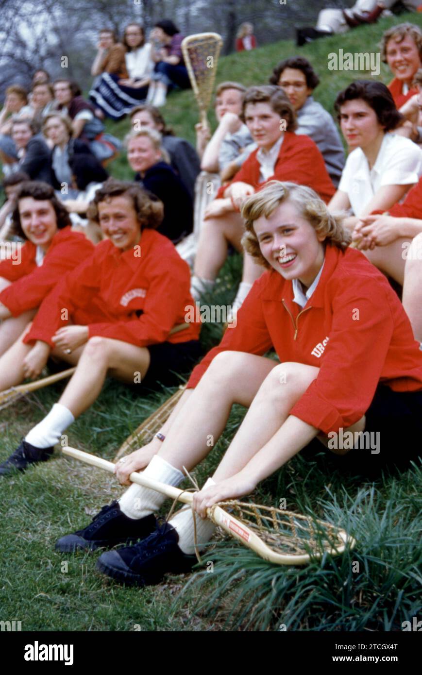 BRYN MAWR, PA - APRIL 19: General view of the Girls Collegiate Field ...