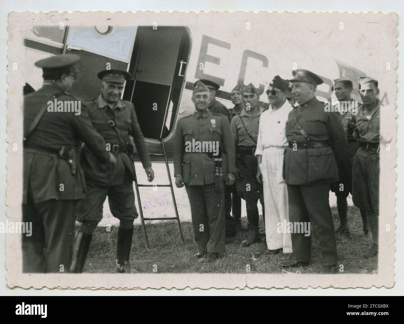 Seville, July 1936. General Francisco Franco arrives in Seville from ...