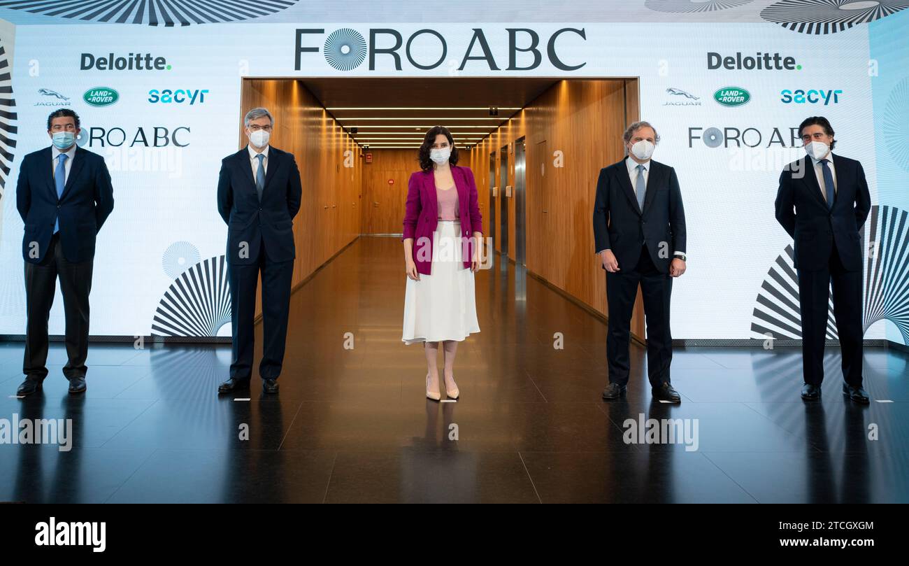 Madrid, 02/23/2021. Abc Forum with Isabel Díaz Ayuso, president of the ...