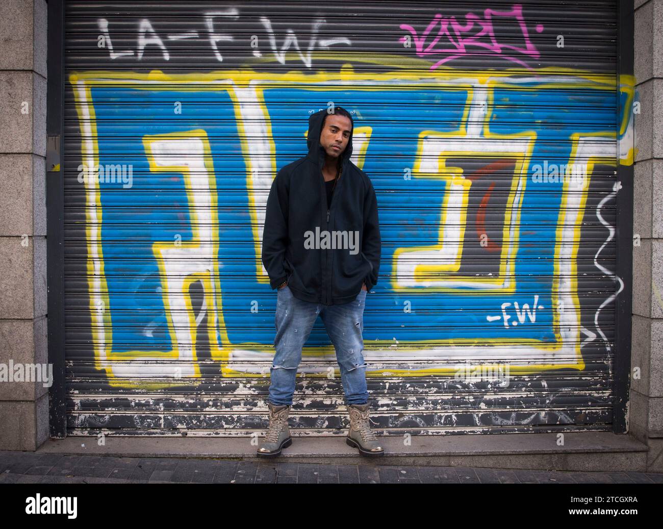 Madrid, 02/23/2021. Interview with the Cuban singer Yotuel Romero ...