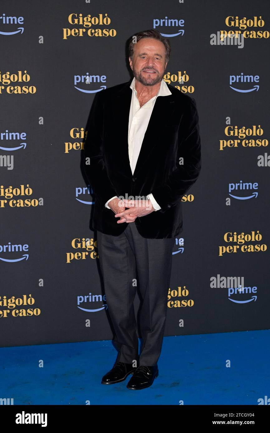 Rome, Italy. 12th Dec, 2023. Christian De Sica attends the blu carpet ...
