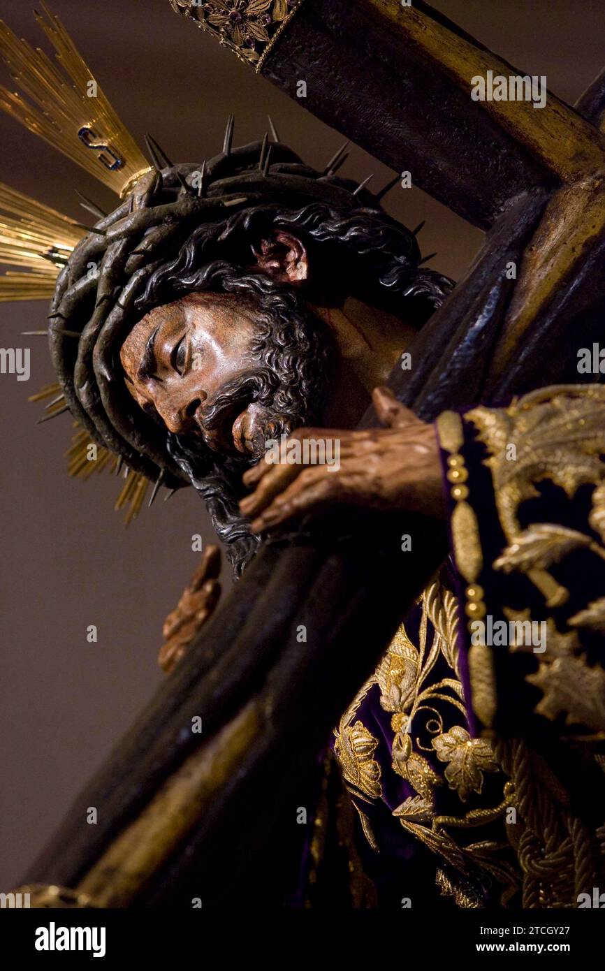 Seville, 03/19/2008. Our father Jesus of great power with the tunic of ...