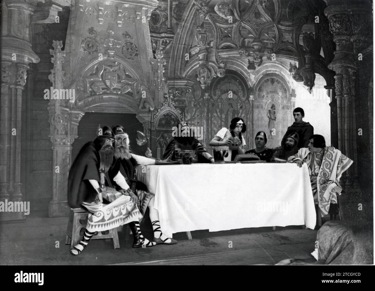 01/31/1918. At the Goya theater in Barcelona. A scene from the Tragic ...