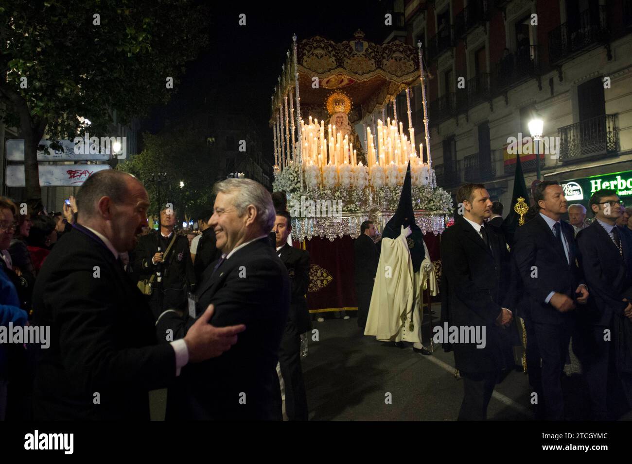 Madrid, 03/18/2016. Holy Week, Holy Thursday. Procession of Our Father ...