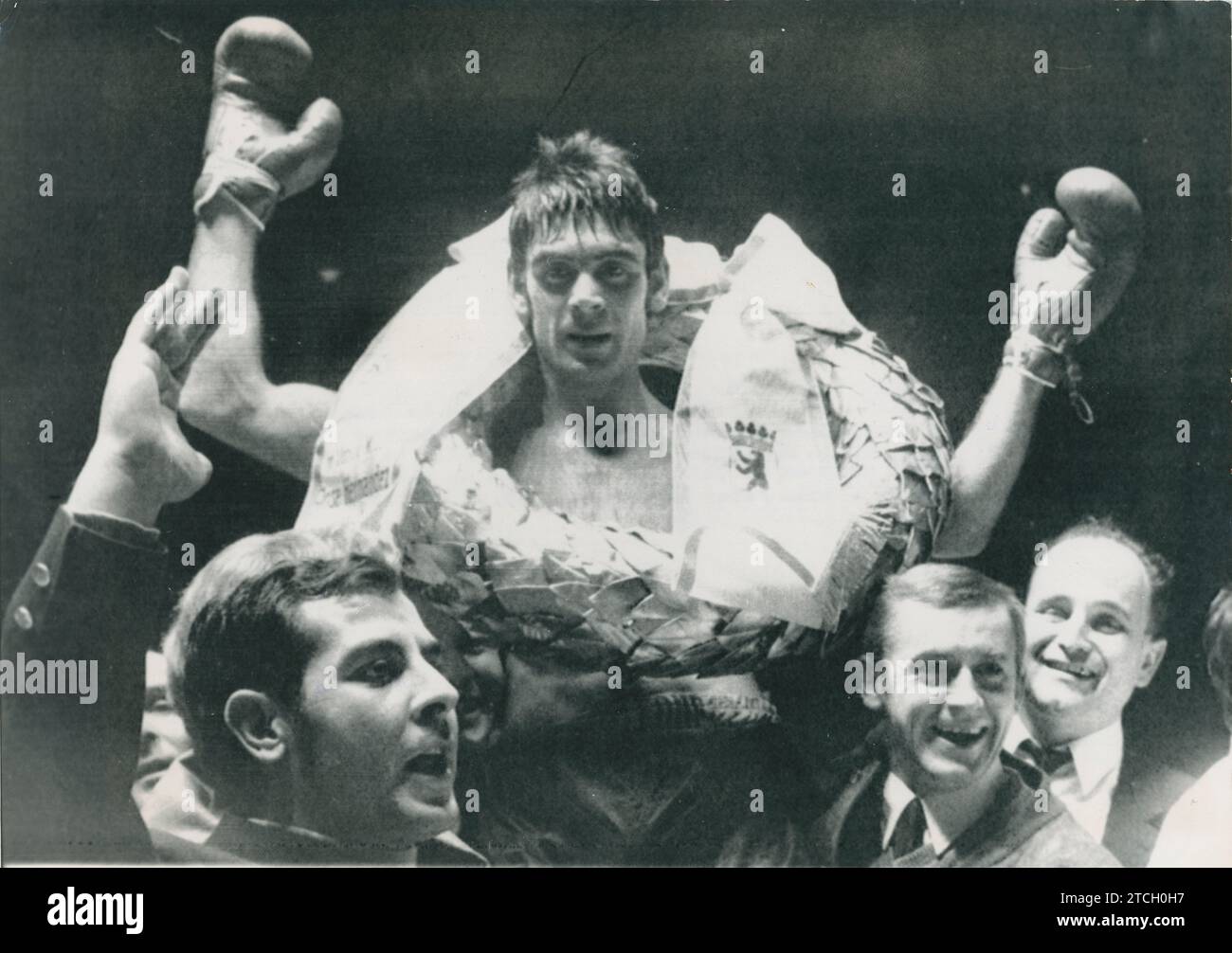 Berlin, 11/27/1970. The European Boxing champion, the Spanish deaf-mute ...