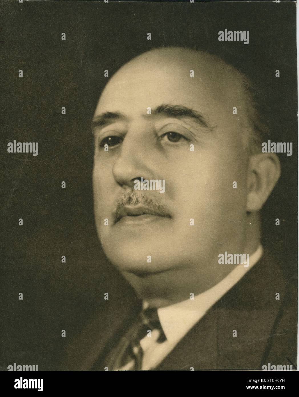 1948 (CA.). Portrait of Francisco Franco. Credit: Album / Archivo ABC ...