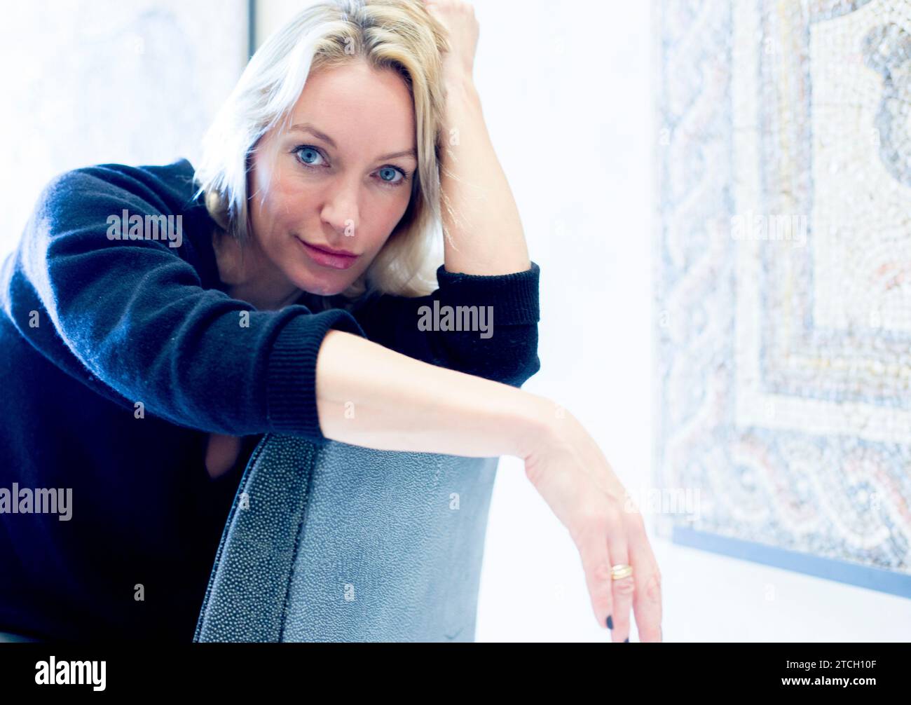 Madrid, 03/29/2016. Interview with British writer and historian Lisa ...