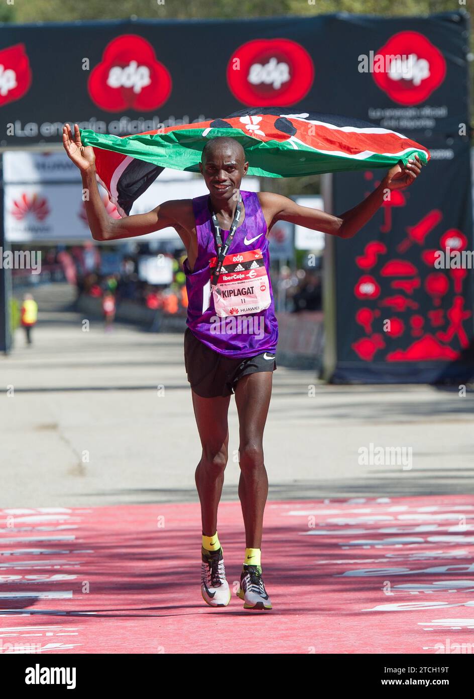 Madrid, 04/24/2016. Madrid Marathon. In the image, Peter Kiplagat, the ...