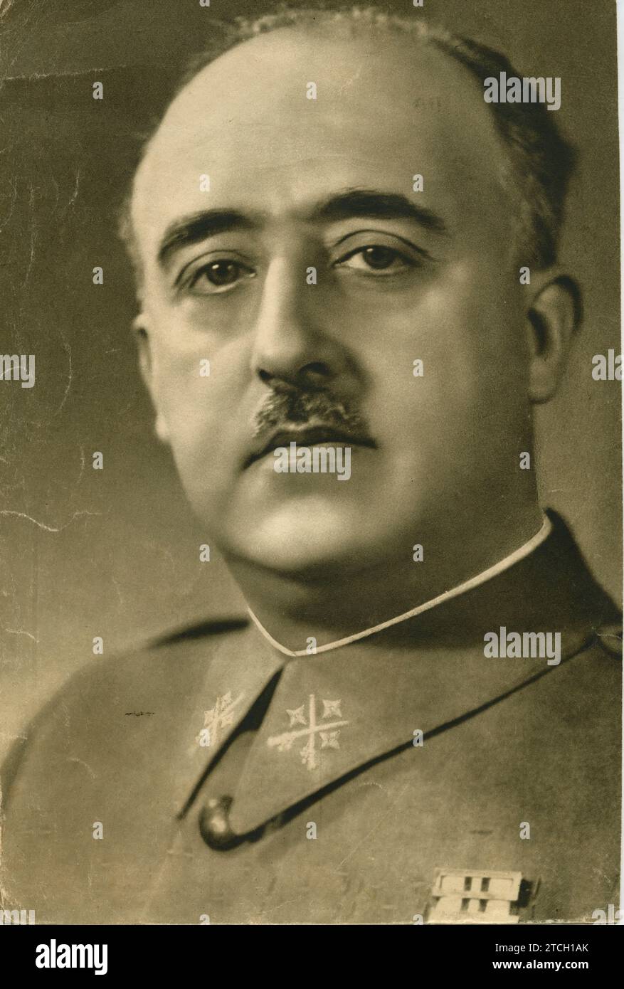 1949. Portrait of Francisco Franco. Credit: Album / Archivo ABC Stock ...