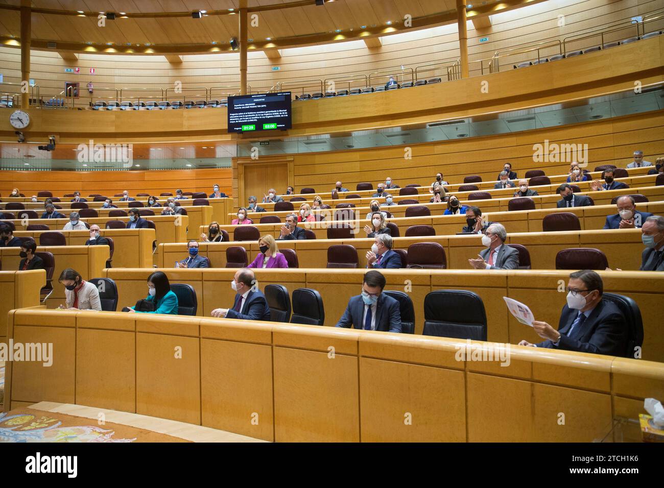 Madrid, 02/02/2021. Government control session in the Senate. Photo ...
