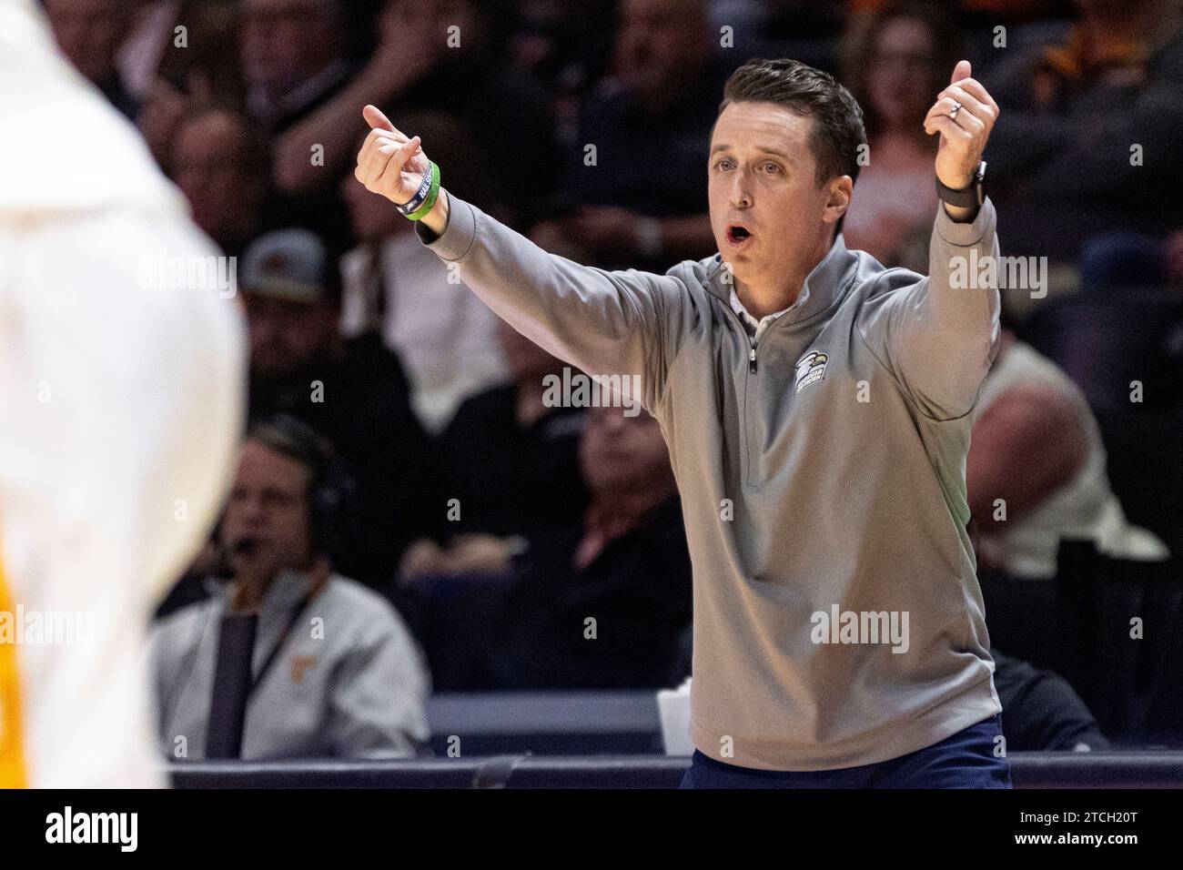 Georgia Southern head coach Charlie Henry directs his players during ...