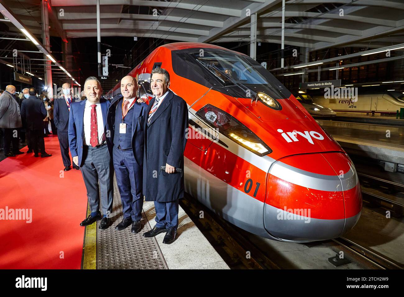 Madrid, 11/18/2021. Atocha Station. Presentation of the Iryo High Speed ...