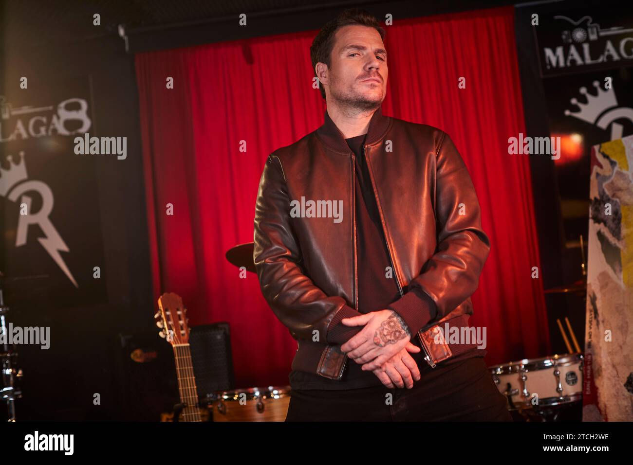 Madrid, 11/10/2021. Local Rock Palace. Posed portraits of singer Dani ...