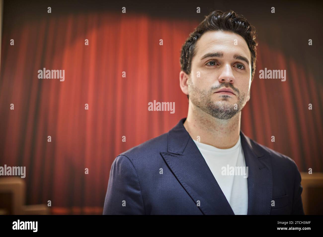 Madrid, 06/18/2022. Rooms of the Zarzuela Theater. Portraits during an interview and posed with ...