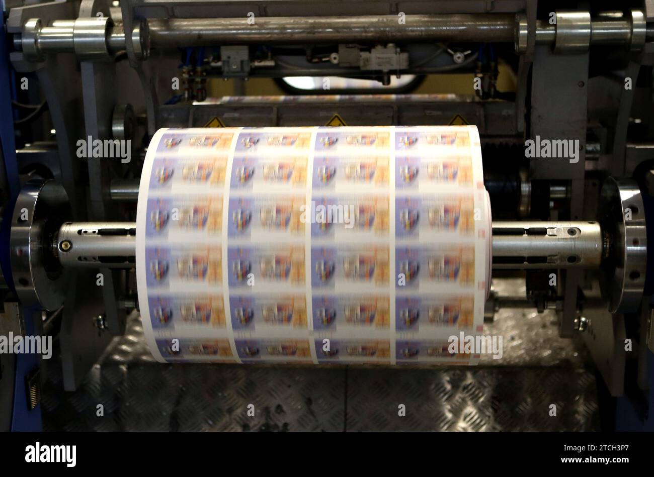 Madrid, 11/10/2016. Design process, pre-pressing and printing of ...