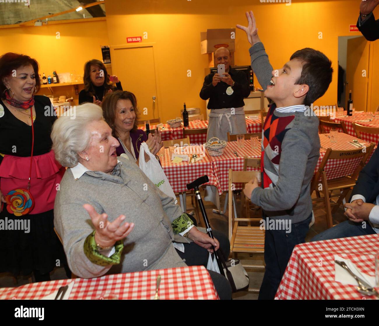 Madrid, 11/23/2016. New Future Rake. The Infanta with the little singer ...