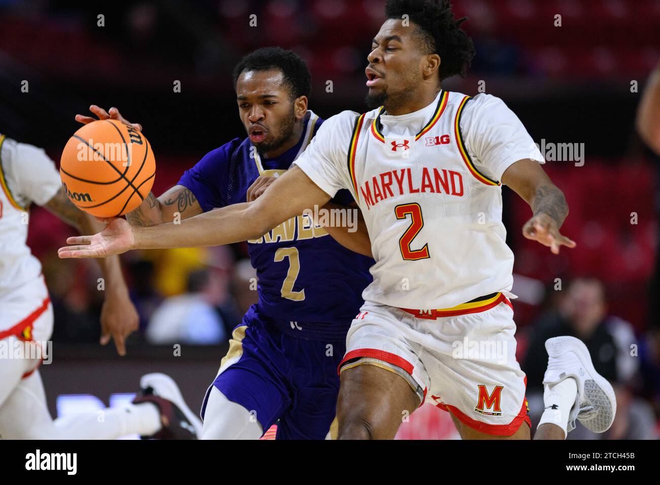 College Park, MD, USA. 12th Dec, 2023. Alcorn State Braves guard Byron ...