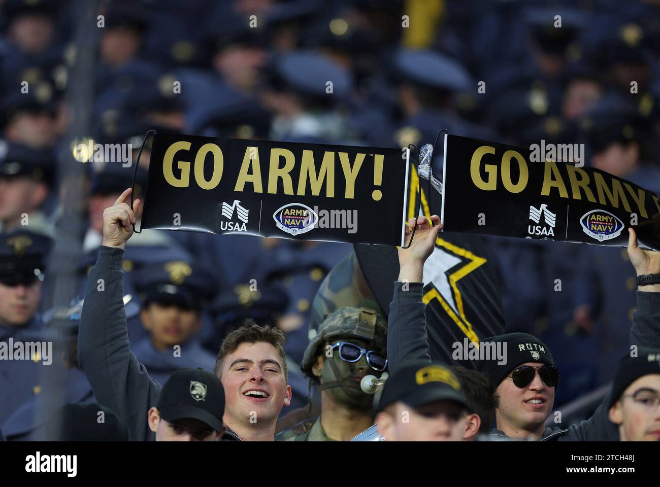 FOXBOROUGH, MA - DECEMBER 09: Army Black Knight fans during the 124th ...