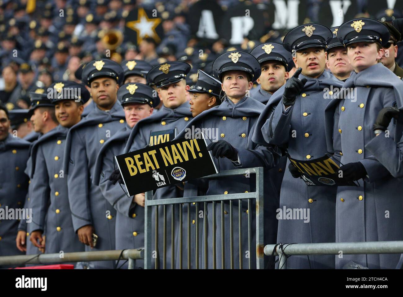 FOXBOROUGH, MA - DECEMBER 09: Army Black Knight cadets during the 124th ...