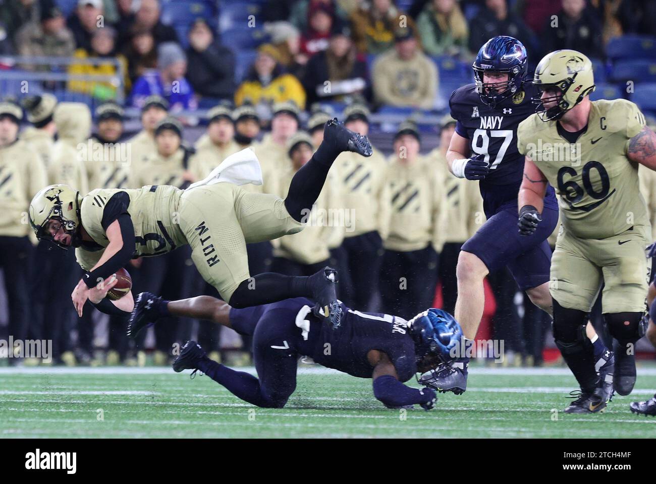 FOXBOROUGH, MA - DECEMBER 09: Army Black Knights quarterback Bryson ...