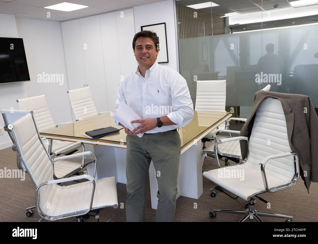 Madrid, 05/04/2022. Interview with Borja Barragán, financial advisor ...