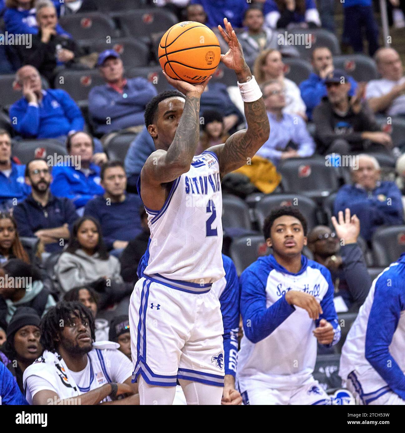 Seton Hall Pirates guard Al-Amir Dawes (2) shoots a three pointer in ...