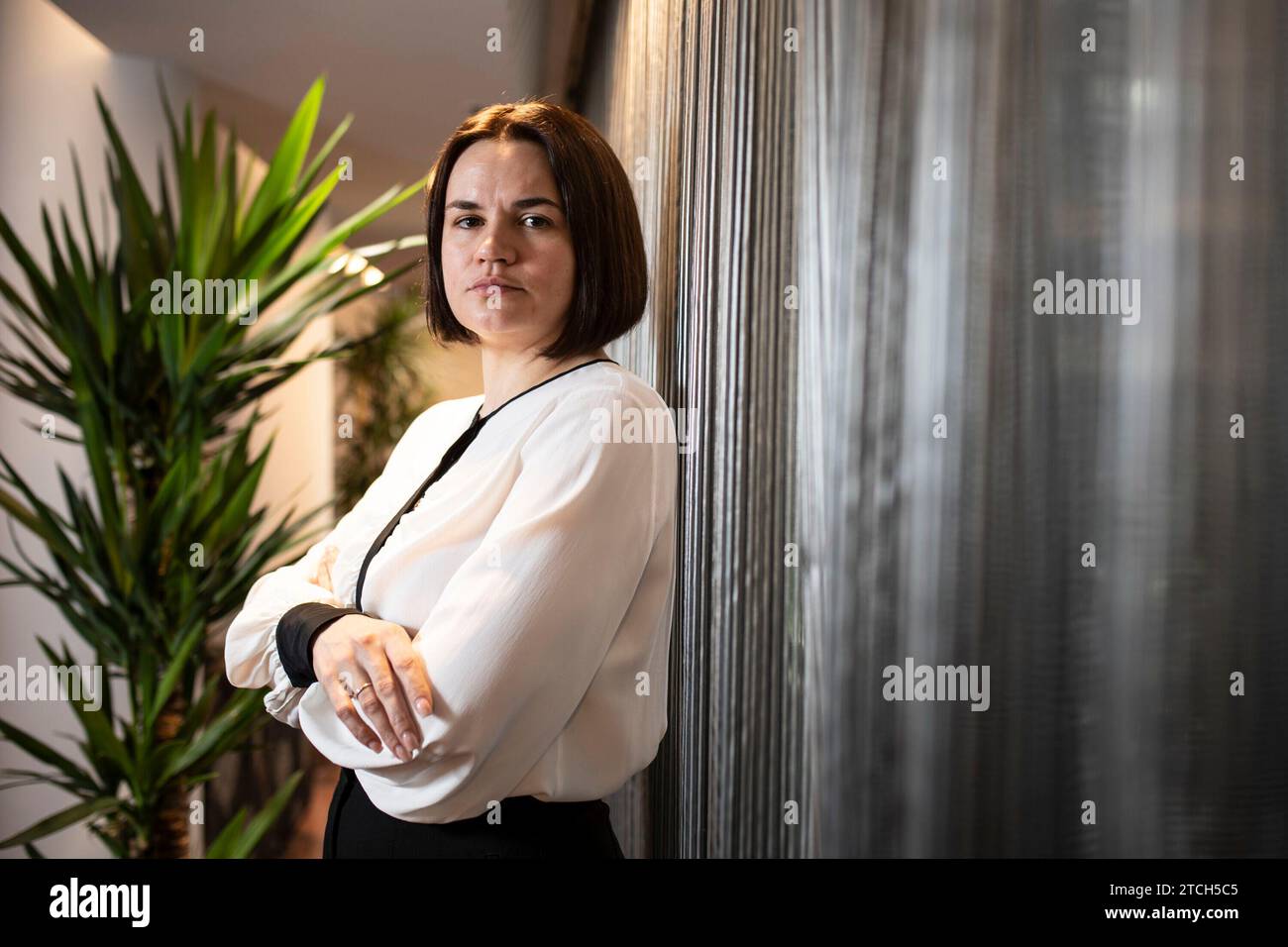 Madrid, 05/17/2022. Svetlana Tijanovskaya, leader of the Belarusian ...