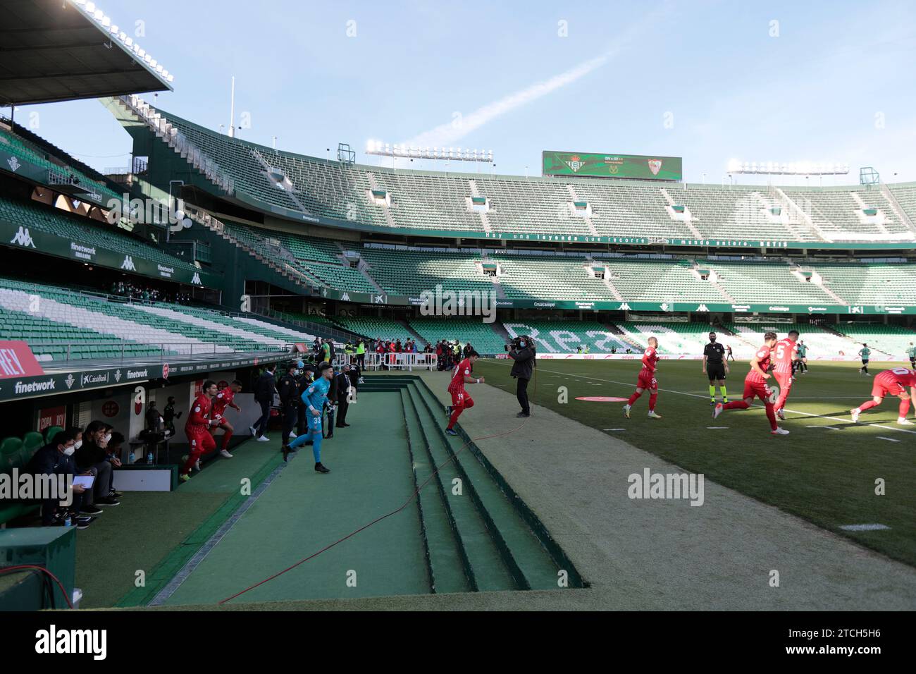 Sevila, 01/16/2022. Betis - Sevilla Copa del Rey derby behind closed ...