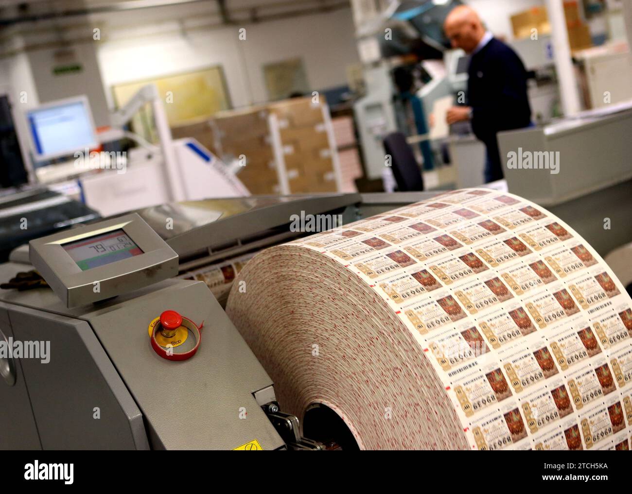 Madrid, 11/10/2016. Design process, pre-pressing and printing of ...